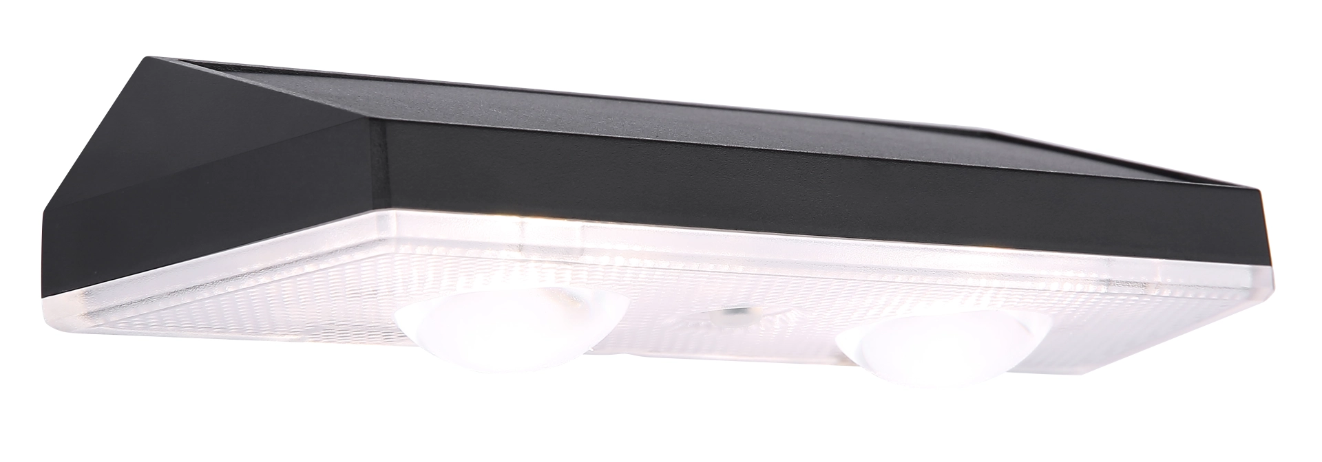 SOLARLEUCHTE KUNSTSTOFF SCHWARZ MATT, 1XLED – Solarna lampa – plastična crna mat – plastična providna – 36499