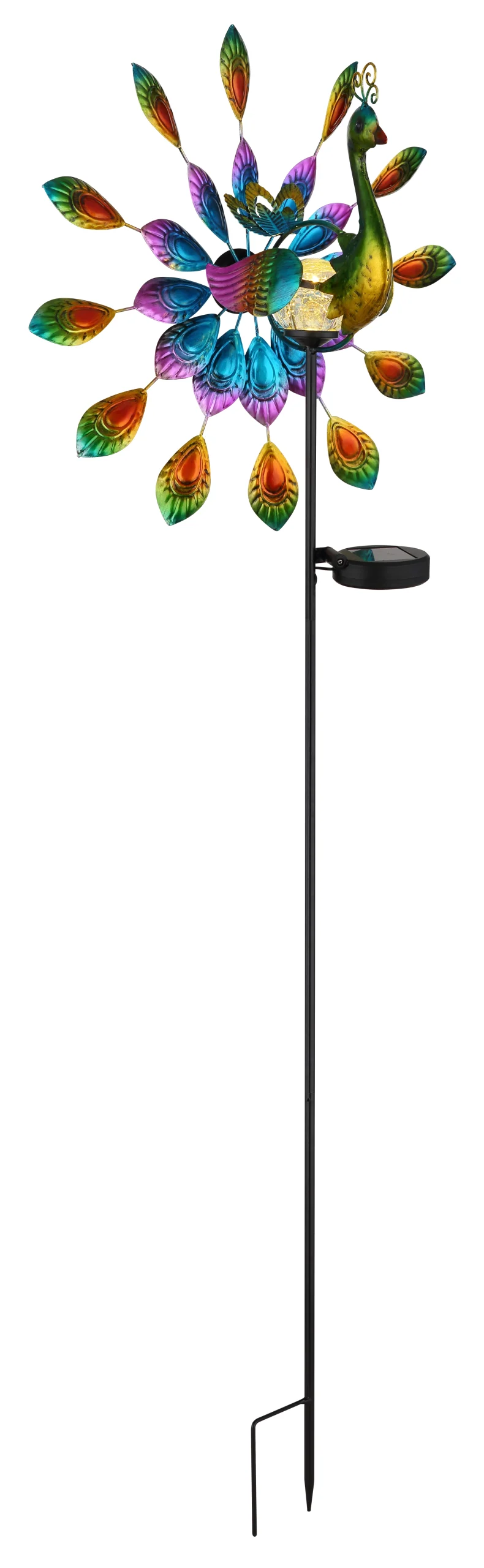 SOLARLEUCHTE METALL SCHWARZ MATT, 1XLED – Solarna lampa – metal crna mat – metal šarena – 36017