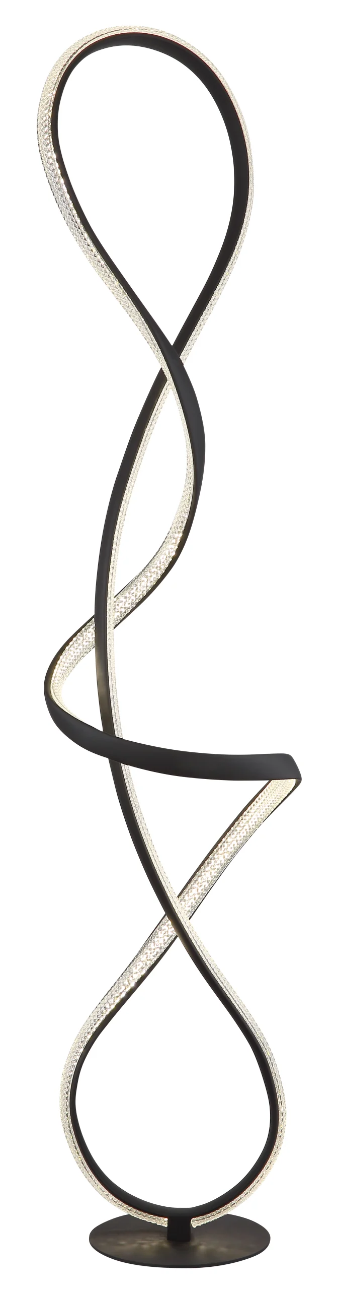 SWIRL – PODNA LAMPA – METAL CRNA MAT – ALUMINIJUM CRNA MAT – 67341SS