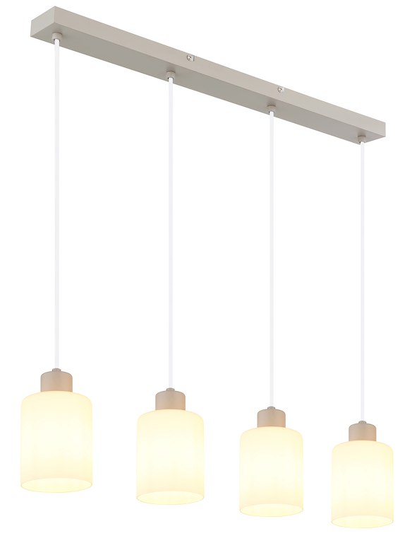 TRENT – VISEĆA LAMPA – METALNA MAT BOJA PESKA – STAKLO OPAL – 54114-4H