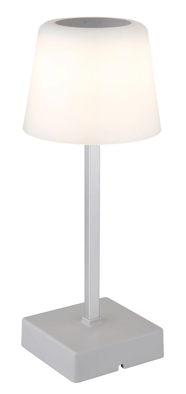 XAYDEN – STONA LAMPA – PLASTIČNA SREBRNE BOJE MAT – PLASTIČNI OPAL – 28061SI
