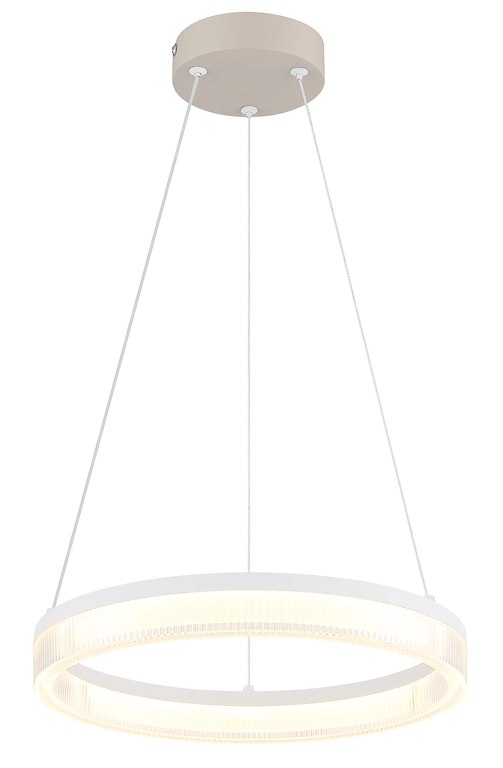 ZARA – VISEĆA LAMPA – METALNA MAT BOJE PESKA – PLASTIČNA BELA – 48046H