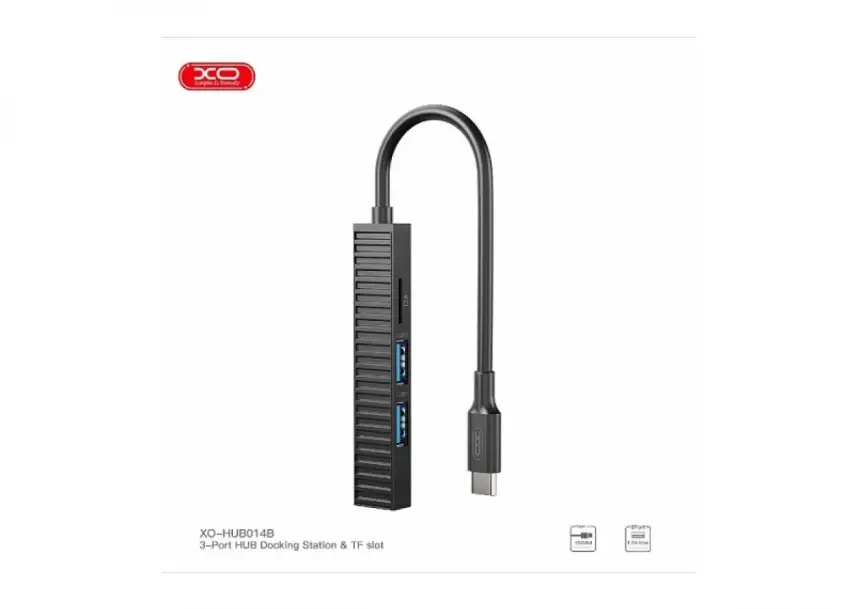 XO HUB Type-C na USB3.0+USB2.0 * 2+TF HUB014B XO0280