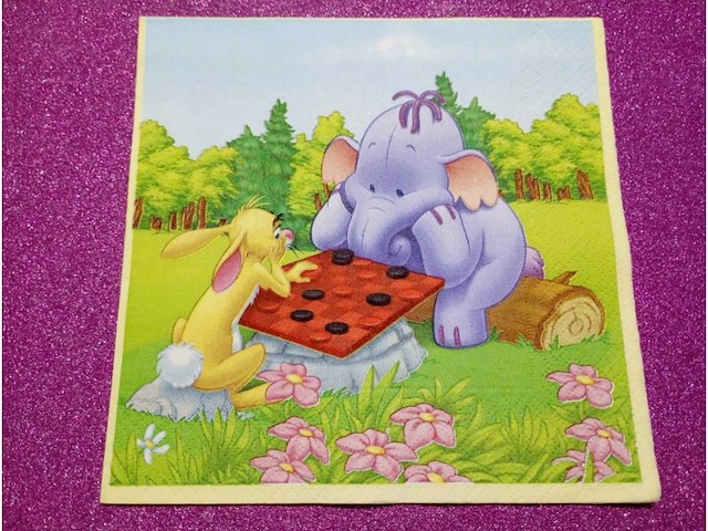 Salveta sa četiri slike 33 x 33