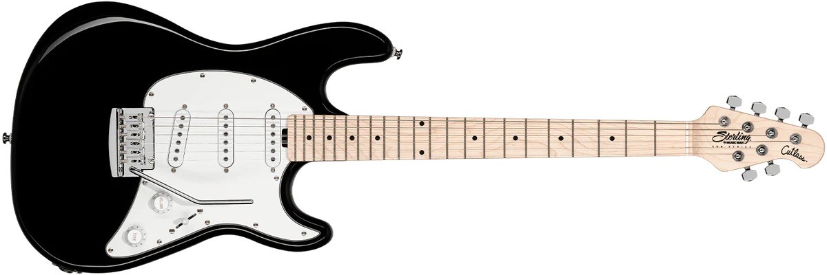 Sterling SUB Cutlass CT30 SSS Black - Električna gitara