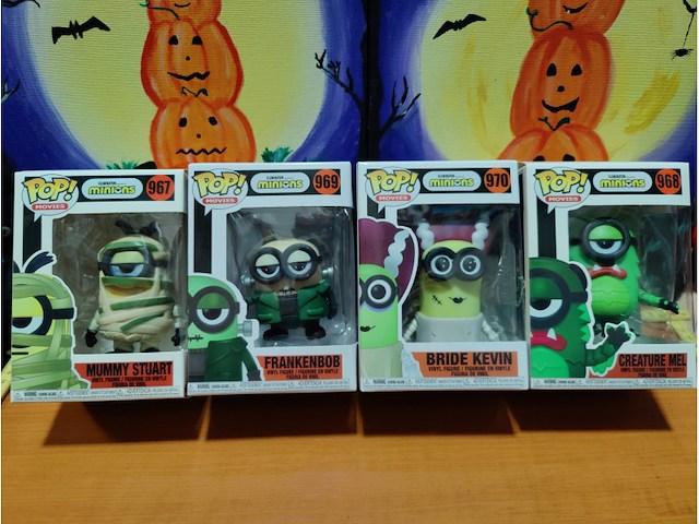 Funko Pop Movies: Minions Halloween komplet 5 Monsters
