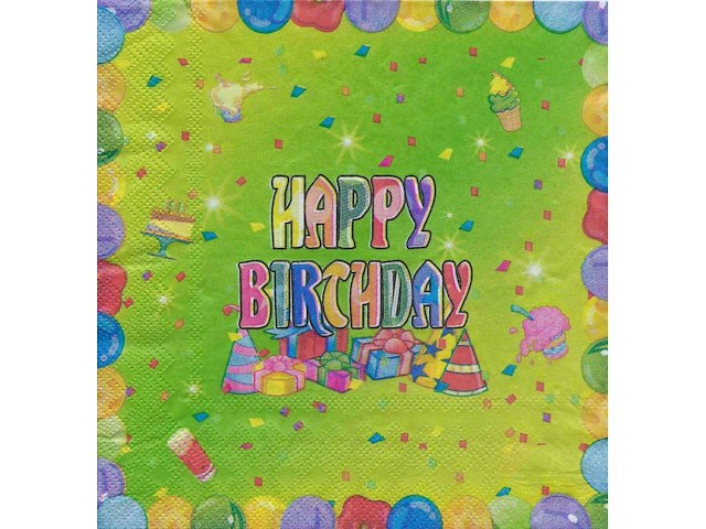 Salveta DM_135 - 33x33cm Rodjendanska