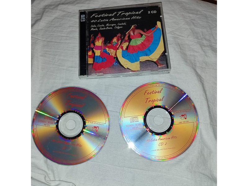 Festival tropical 40 latin American hits dupli cd