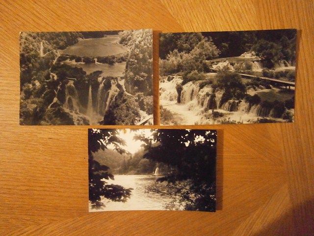 PLITVICE 1958 TRI RAZGLEDNICE