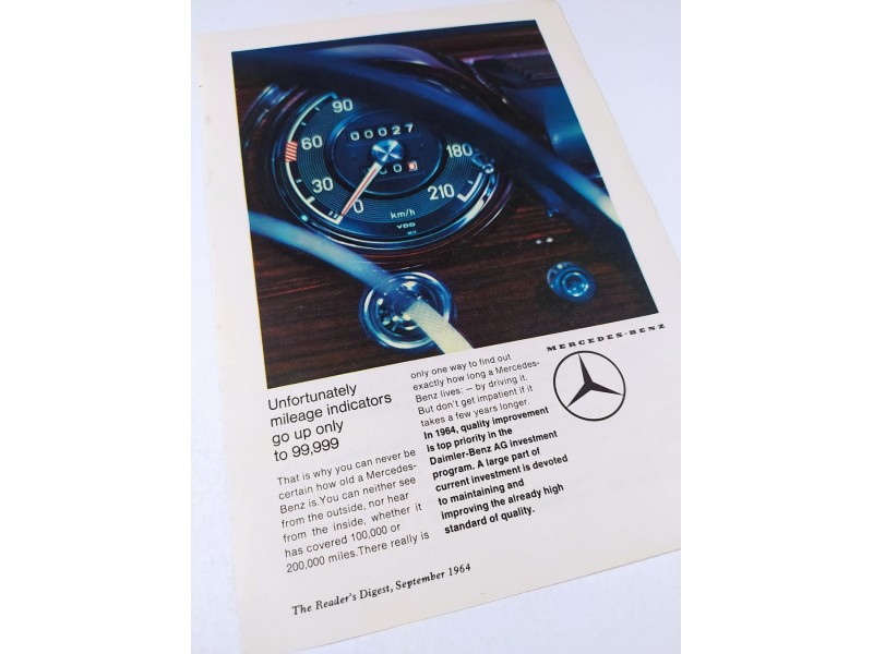 Mercedes-Benz 1964. (Reklama)