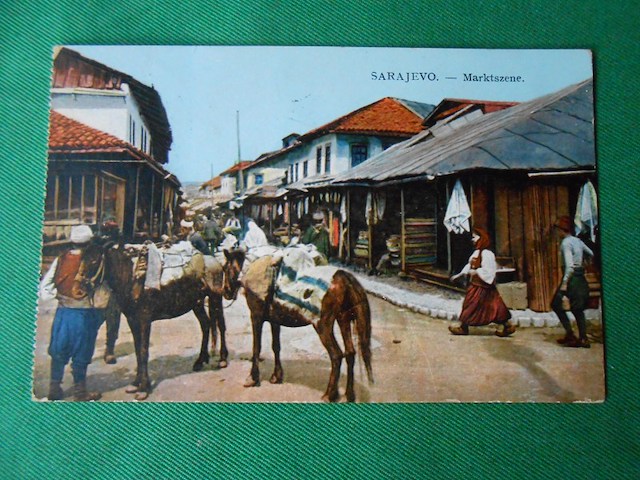 SARAJEVO-MARKTSZENE-1920/30.g.-BOSNIEN. /XXI-230/