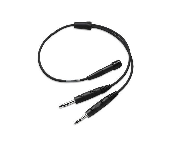 BOSE - A20 headset 6-pin LEMO to twin plug adapter