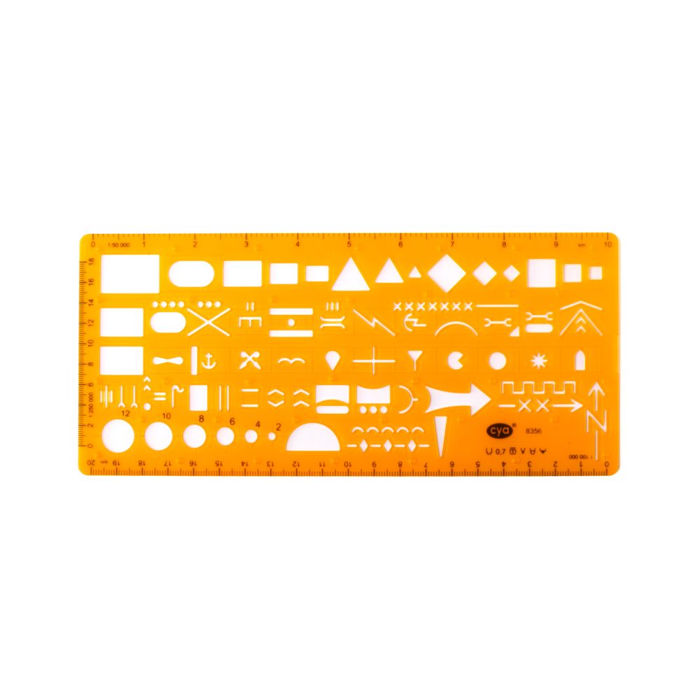 CYA - 8356 - Military Map Marking Template Stencil