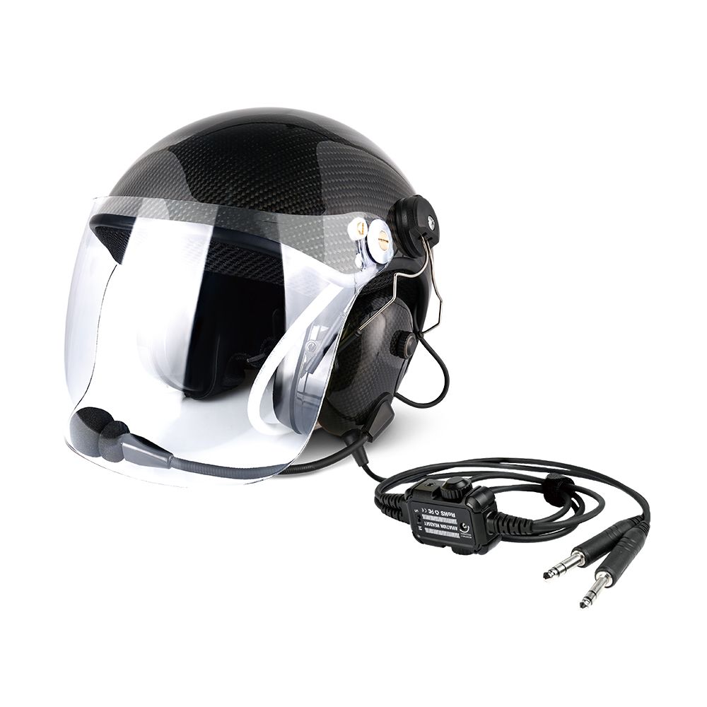 RayTalk - PH-HM400Q - Helmet XL - Carbon Fiber - Twin Plug