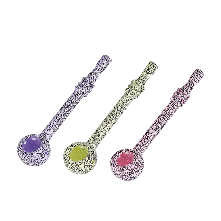 CHAMP HIGH – DOODLE staklena lula 13cm