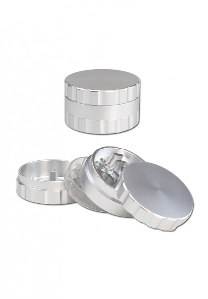 Aluminium Grinder 3-part silver