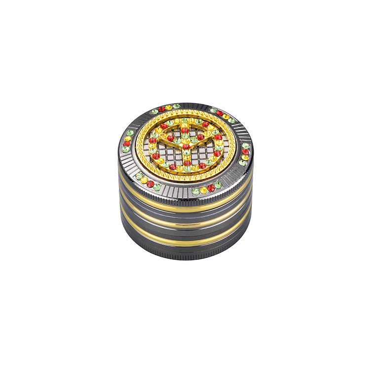RASTA PEACE BLING BLING – metalna mrvilica 4 dela 50mm Champ High