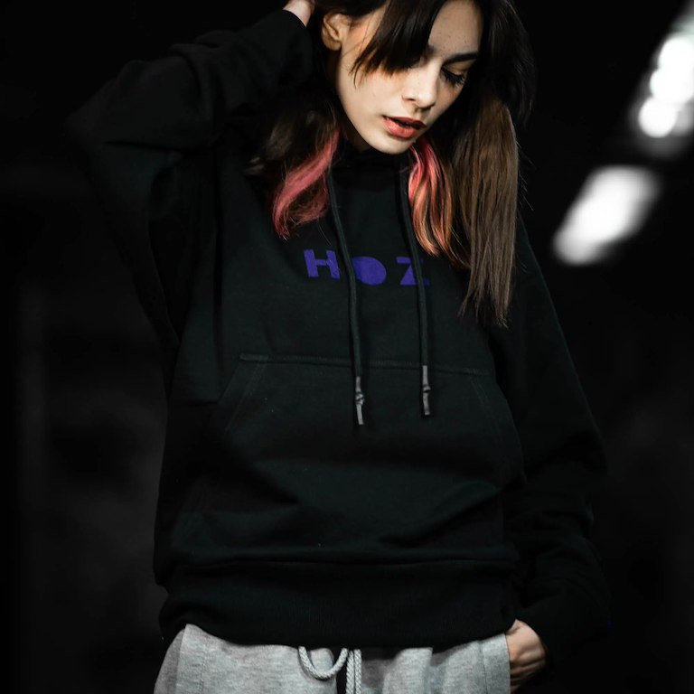 HOZ Purple Black Hoodie m/w