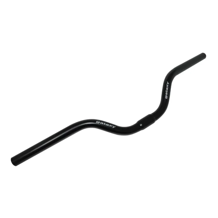 Volan čelični 22.2/25.4x600 mm, RISE 70 mm; 15 deg; CRNI