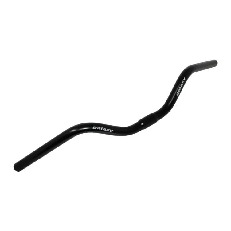Volan čelični 22.2/25.4x620 mm, RISE 60 mm; 45 deg; CRNI