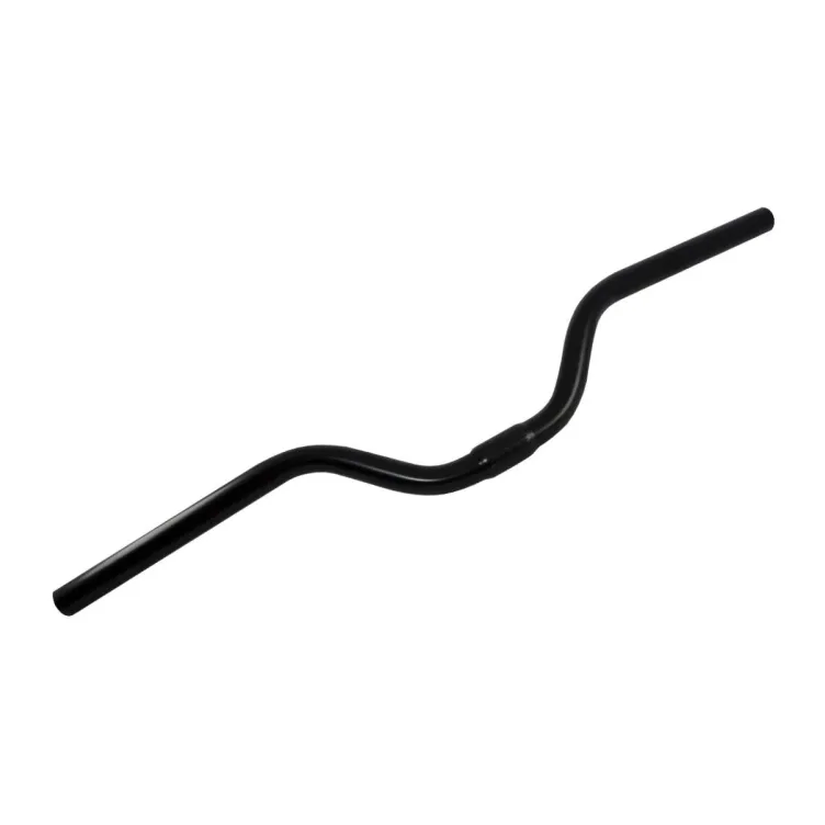 Volan čelični 22.2/25.4x640 mm, RISE 70 mm; 12 deg; CRNI