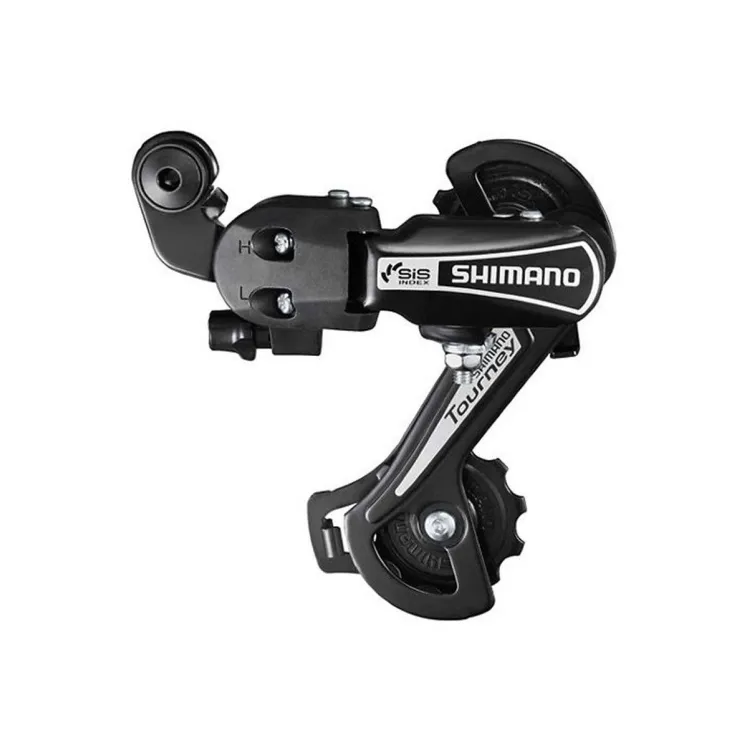 Menjač zadnji SHIMANO TOURNEY RD-TY21-B GS, 6 brzina, direct attachment (rupa), CRNI
