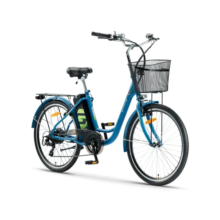 Električni bicikl 26" BARCELONA (250W 36V/10.4Ah lithium) plava MAT