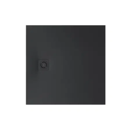Tus kada 90x90/2.8cm ROCA - Terran STONEX sa sifonom (crna) [APA0138438401400]