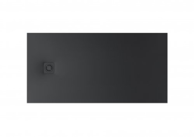 Tus kada 80x100/2.6cm ROCA - Terran STONEX sa sifonom (crna) [APA013E832001400]