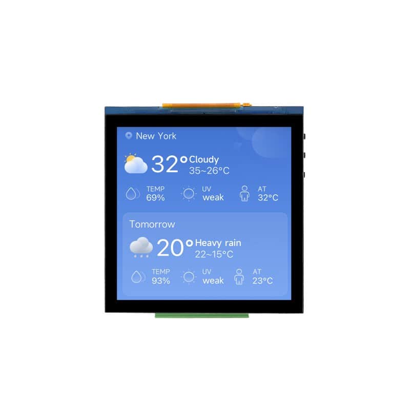 ESP32-S3 4 inča Displej, 480×480, 32-Bit LX7, 240MHz, WiFi & Bluetooth, antena integrisanaOnboard Antenna