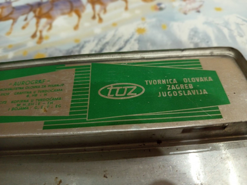 TOZ metalna kutija za olovke. ex YU