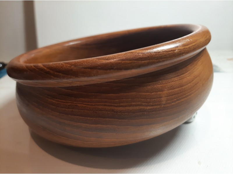 ODLIČNA ! GENUINE TEAK WOOD THAILAND VINTAŽ ČINIJA