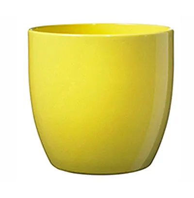 Soendgen keramička saksija Basel 14cm Shiny lemon