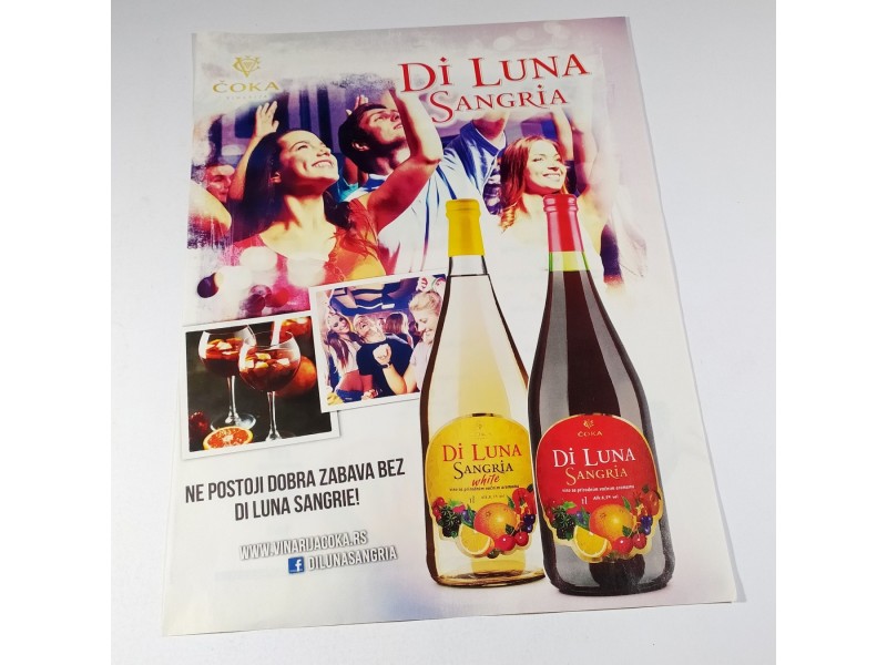 Di Luna Sangria, Vinarije Čoka (Reklama)