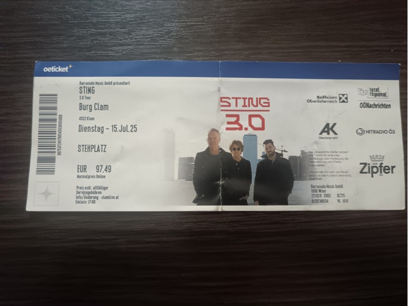 STING koncert u Beču 15.7.2025