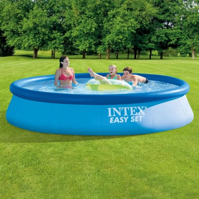 Intex Easy Pool okrugli bazen za dvorište na naduvavanje 396x84cm ( 28143 )