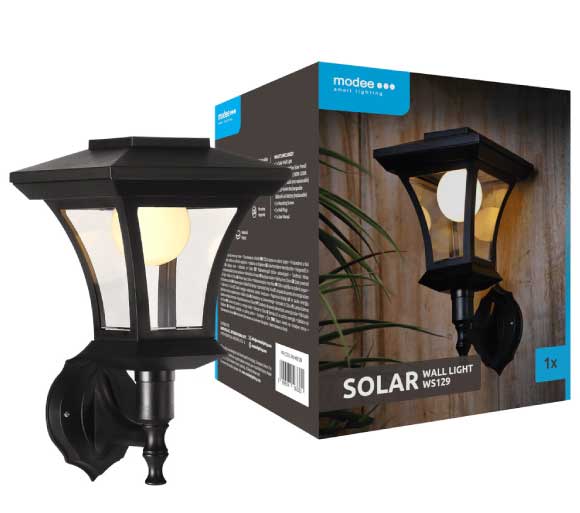 Zidna solarna lampa u obliku fenjera ML-WS129