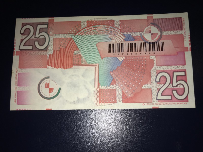 HOLANDIJA 25 GULDENA.1989.