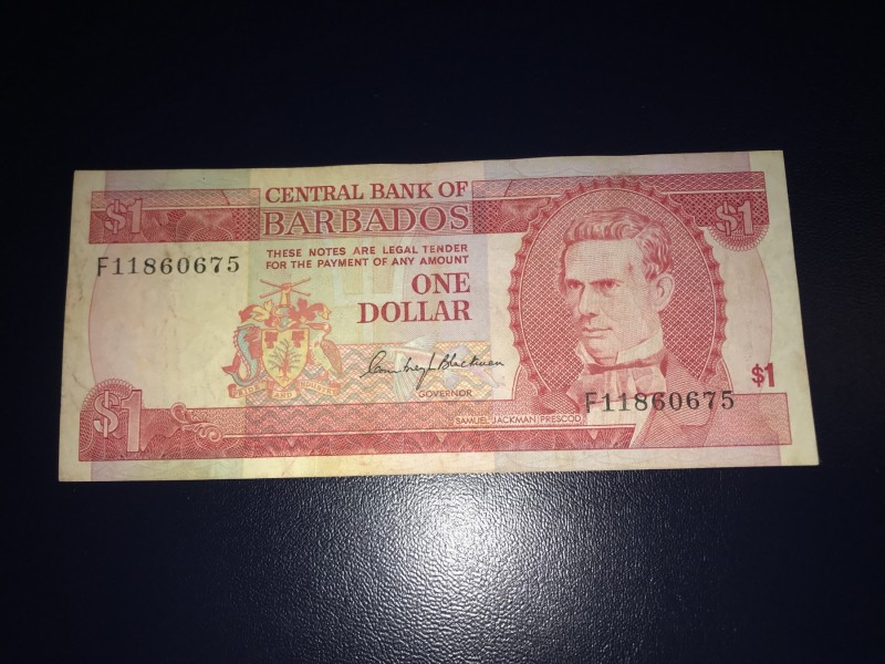 BARBADOS 1 DOLAR.