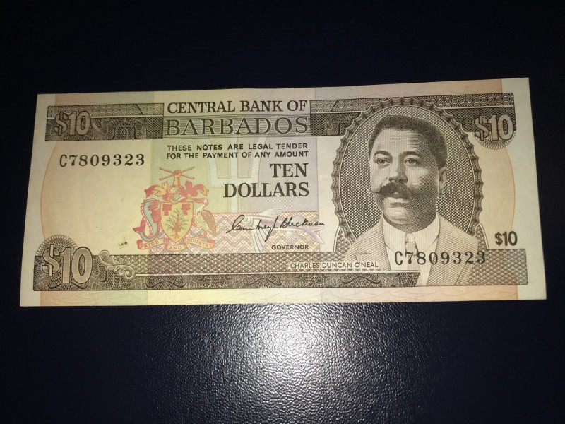 BARBADOS 10 DOLARA.1973.-1986.