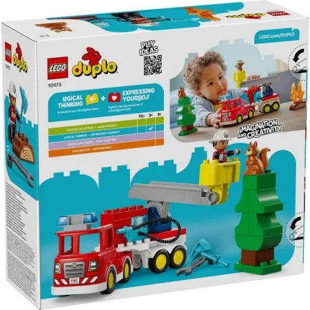 Lego duplo fire truck with hose and fire ( LE10473 )