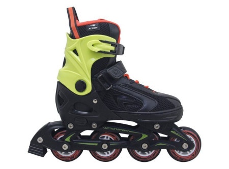 Roler pw126b-10 black/neon green alu m(37-40) abec5 pu action 2021 ( 3090231 )