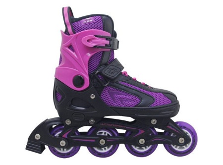 Roler pw126b-10 black/pink/purple m(37-40) alu abec5 pu action 2021 ( 3090239 )
