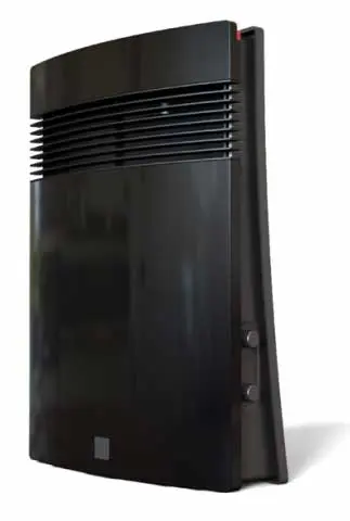 Ermete Giudici Litho grejalica sa ventilatorom Crna