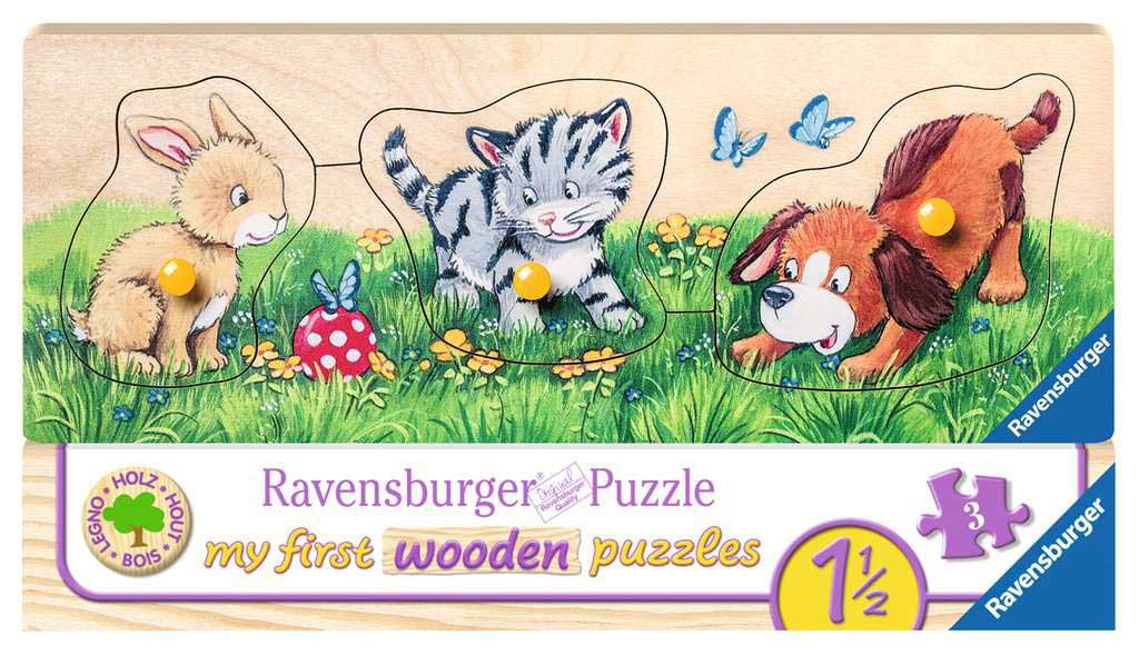 Moje prve drvene puzzle Ljubimci Ravensburger 03203