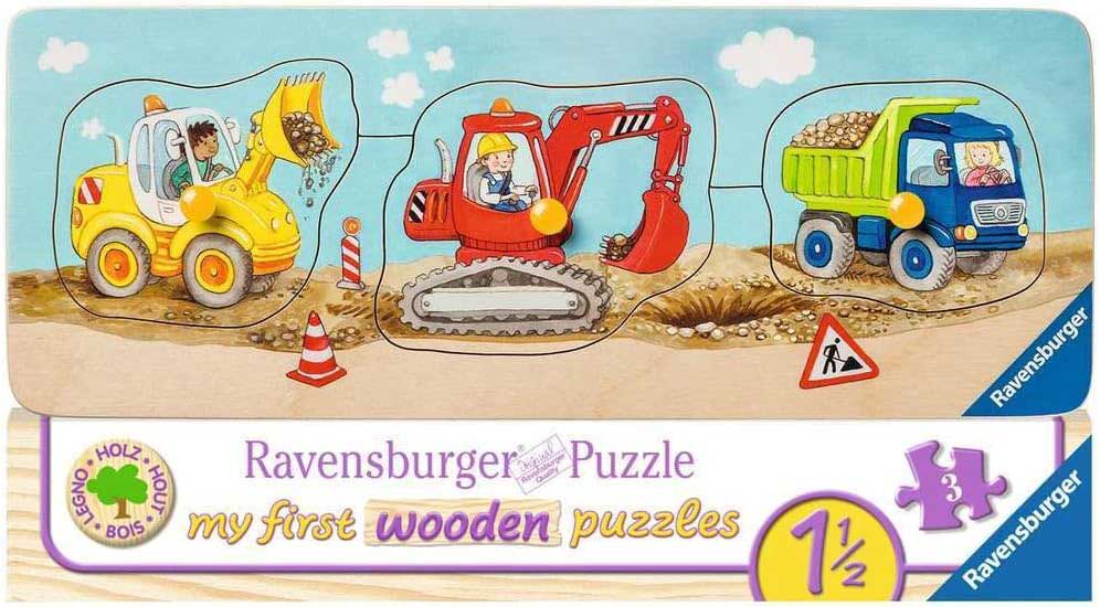 Moje prve drvene puzzle Građevinska vozila Ravensburger 03066