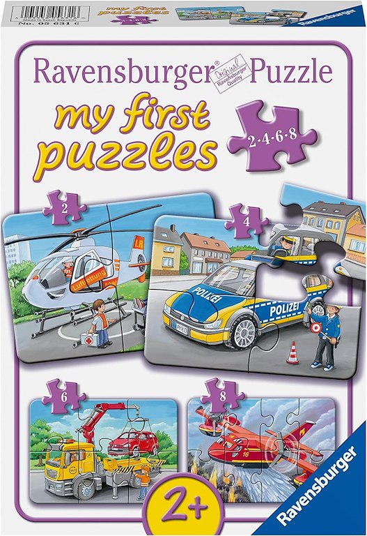 Ravensburger Moje prve puzle 4u1 Vozila za hitne intervencije 05631