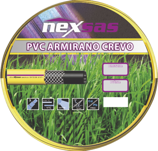 Nexsas PVC armirano crevo za zalivanje 1/2 x 25m 41378