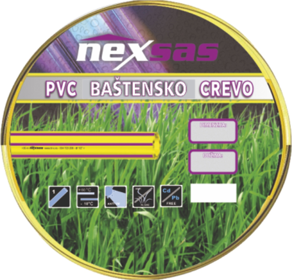 Nexsas PVC baštensko crevo za zalivanje 3/4 x 25m 41390