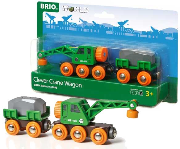 Brio Vagon sa kranom BR33698